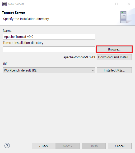 Eclipse Java Project 설정(생성)(Tomcat Java 연동방법)