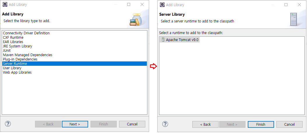 Eclipse Java Project 설정(생성)(Tomcat Java 연동방법)